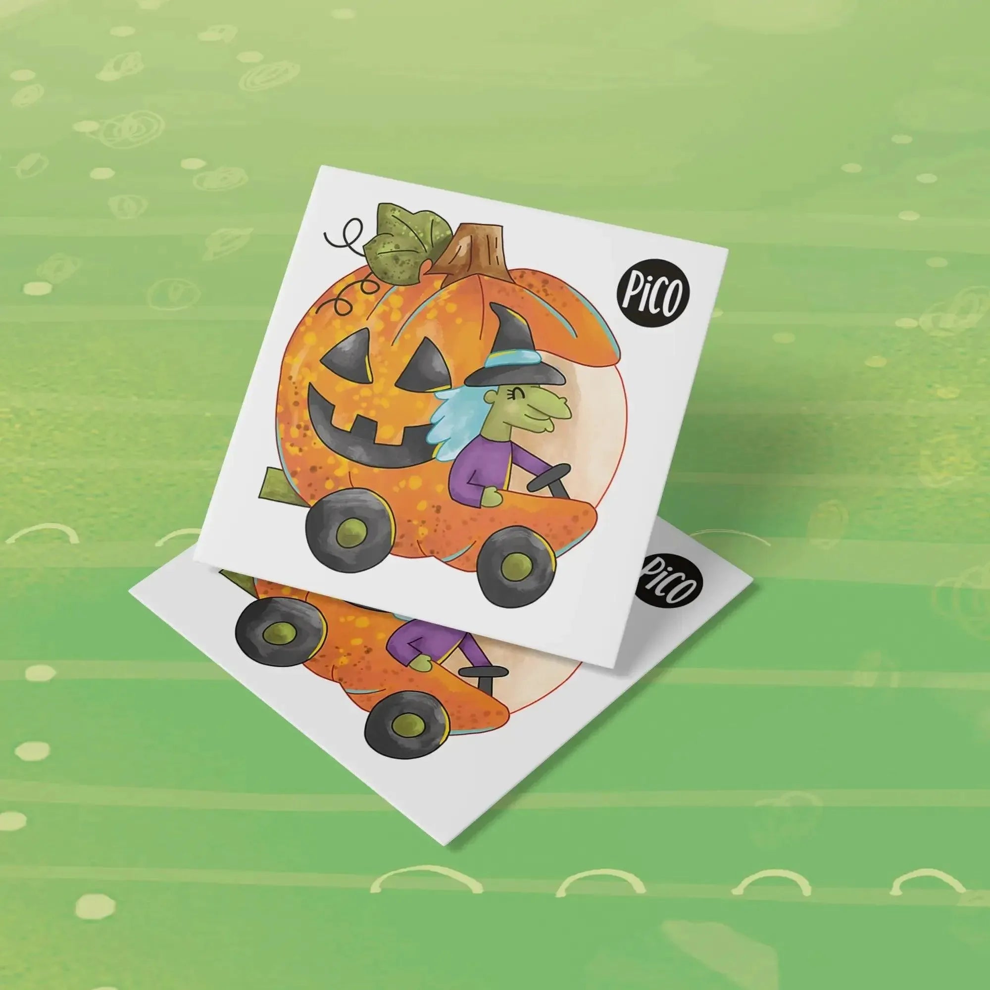 L'auto citrouille et la sorcière en tatouages en vrac – PiCO Tatoo